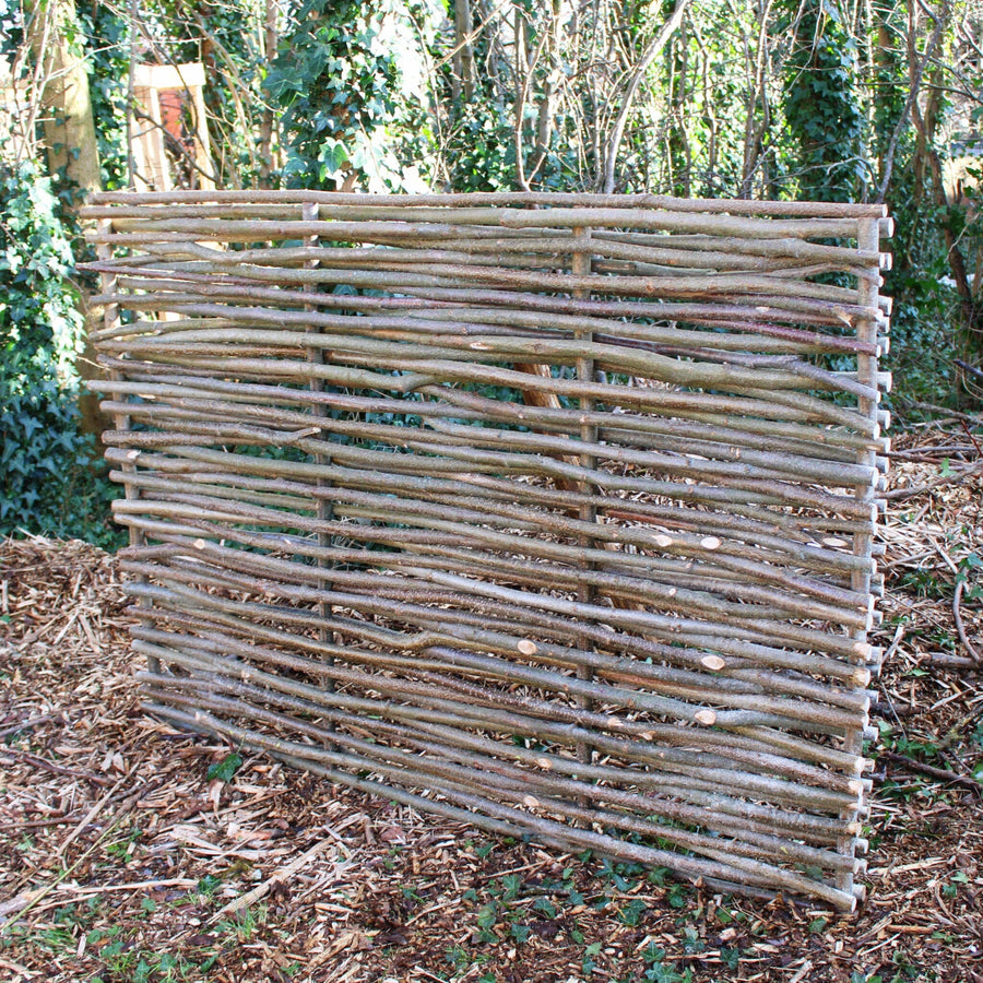 Hazel Hurdle Fence Capped Panels – Prestige Wicker
