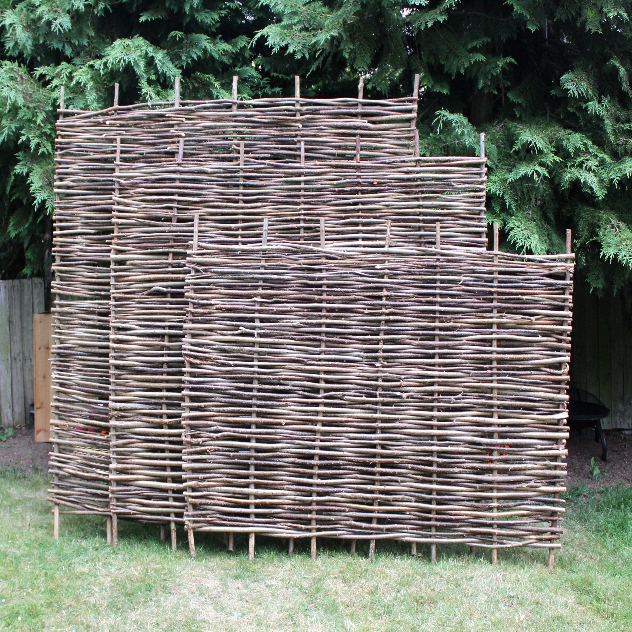 Hazel Hurdle Woven Fence Panel 5ft High | Prestige Wicker