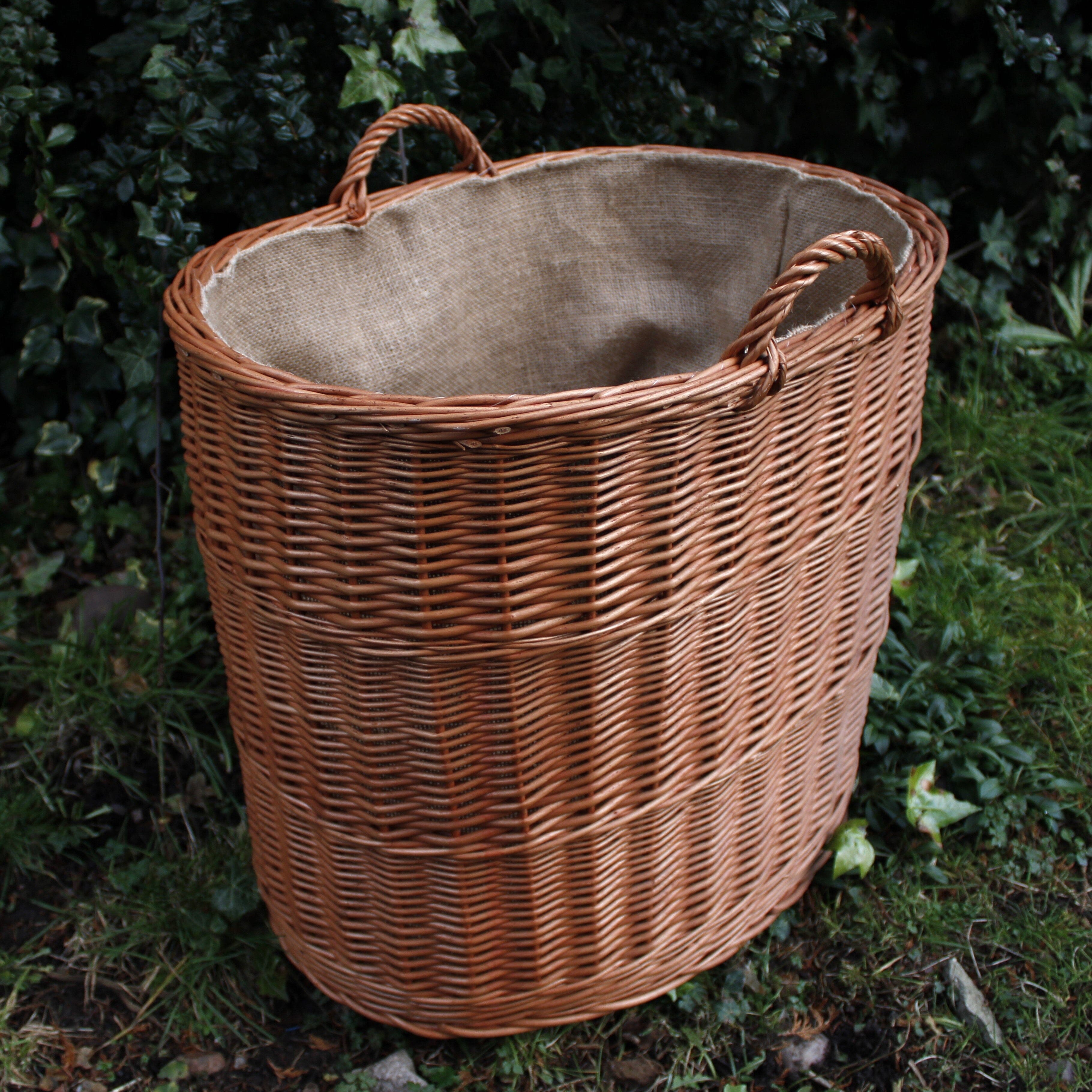 Oval Deep Large Storage Log Basket – Prestige Wicker